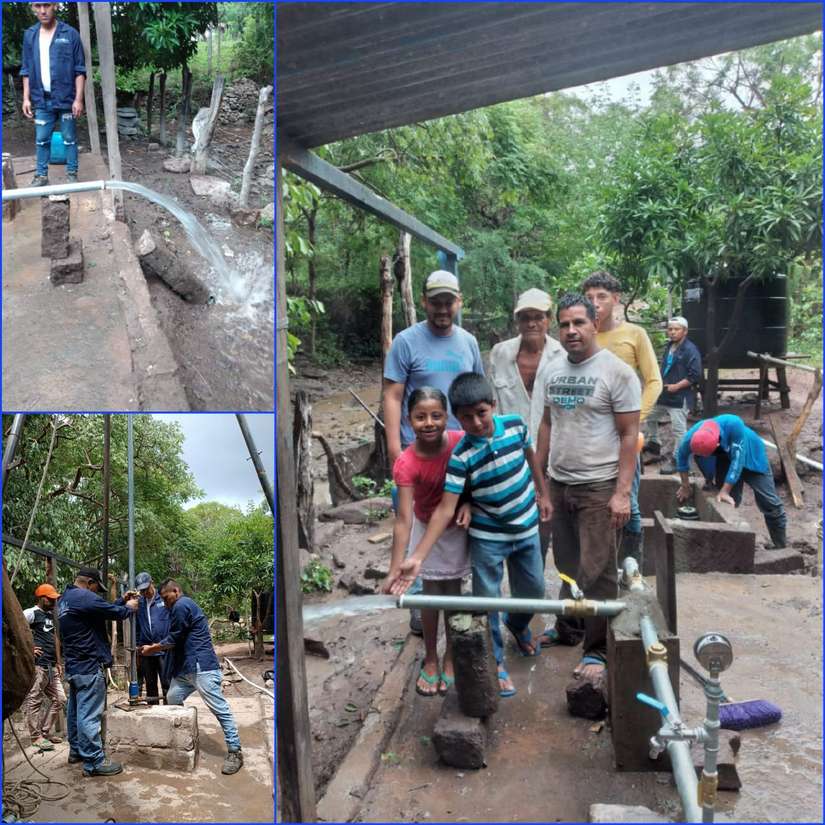 ENACAL rehabilita sistema de agua en la comunidad El Aguacate, Teustepe