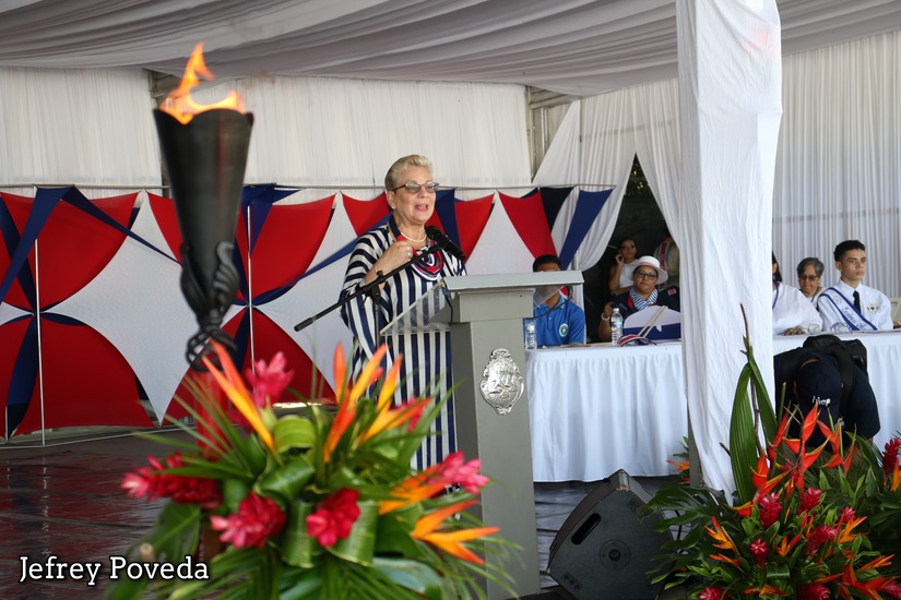 Nicaragua entrega a Costa Rica la Antorcha de la Libertad Centroamericana