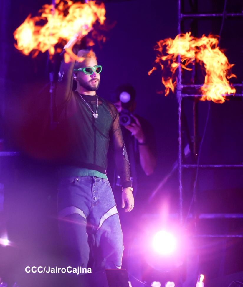 Mora conquistó a la juventud nicaragüense con un concierto sensacional
