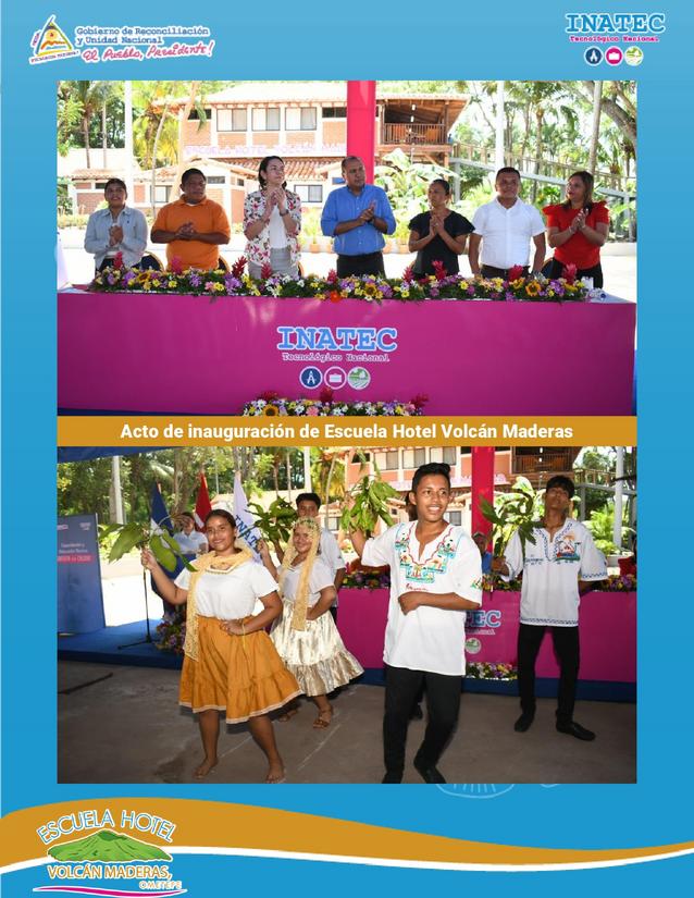 (+FOTOS): Inatec inaugura Escuela Hotel Volcán Maderas