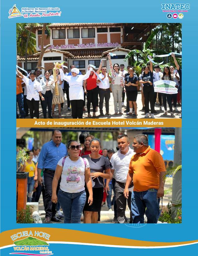 (+FOTOS): Inatec inaugura Escuela Hotel Volcán Maderas