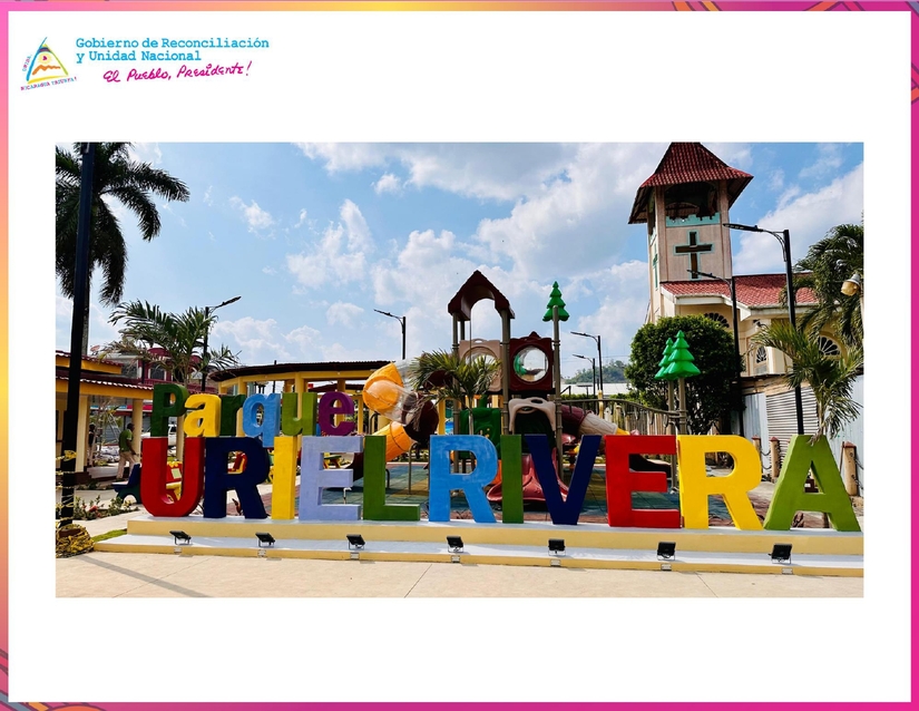 Así luce el hermoso Parque Central “Uriel Rivera” en El Rama para el ...