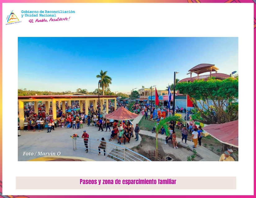 Así luce el hermoso Parque Central “Uriel Rivera” en El Rama para el ...