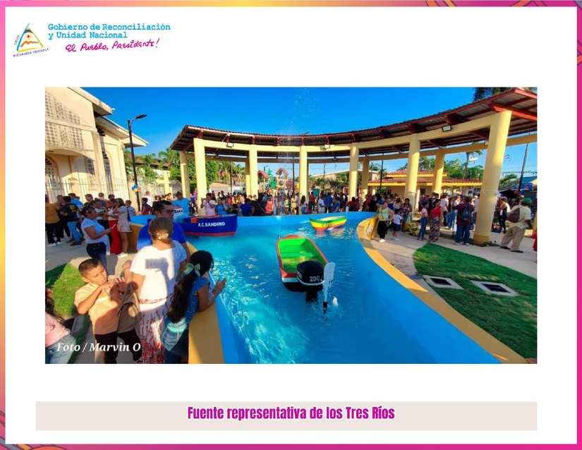 Así luce el hermoso Parque Central “Uriel Rivera” en El Rama para el ...