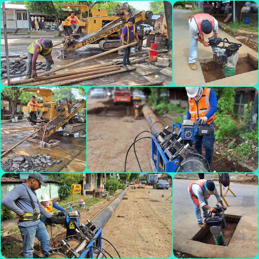 Enacal avanza en el proyecto de reemplazo de tuberías en Managua