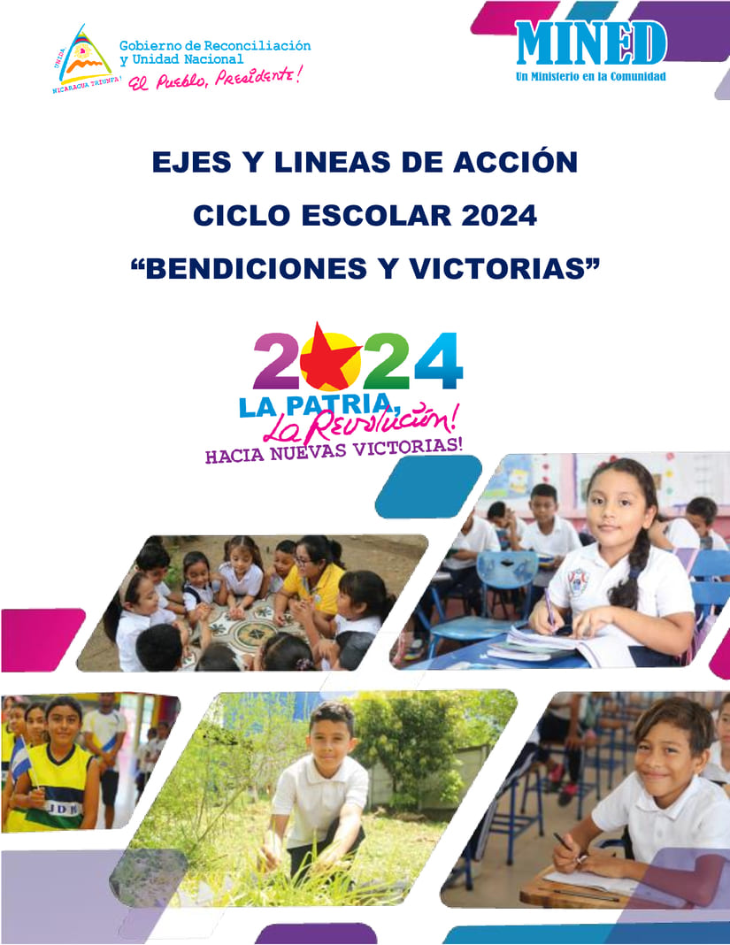Mined: Ejes y Líneas de Acción para el ciclo escolar 2024 "Bendiciones y Victorias"