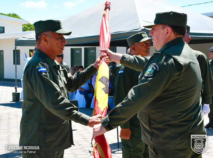 Ejército de Nicaragua realizó ceremonia de traspaso de mando del 4 Comando Militar Regional