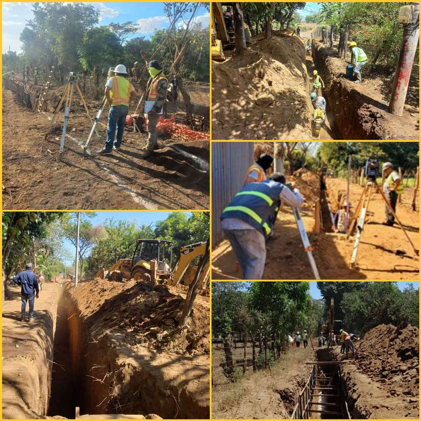 Enacal construye Redes Colectoras del Alcantarillado Sanitario en ...