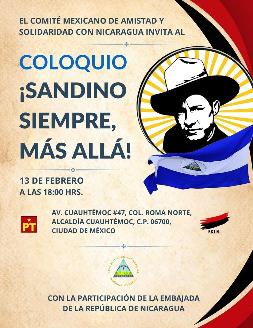 Realizan en México coloquio: Sandino ¡Siempre Más Allá