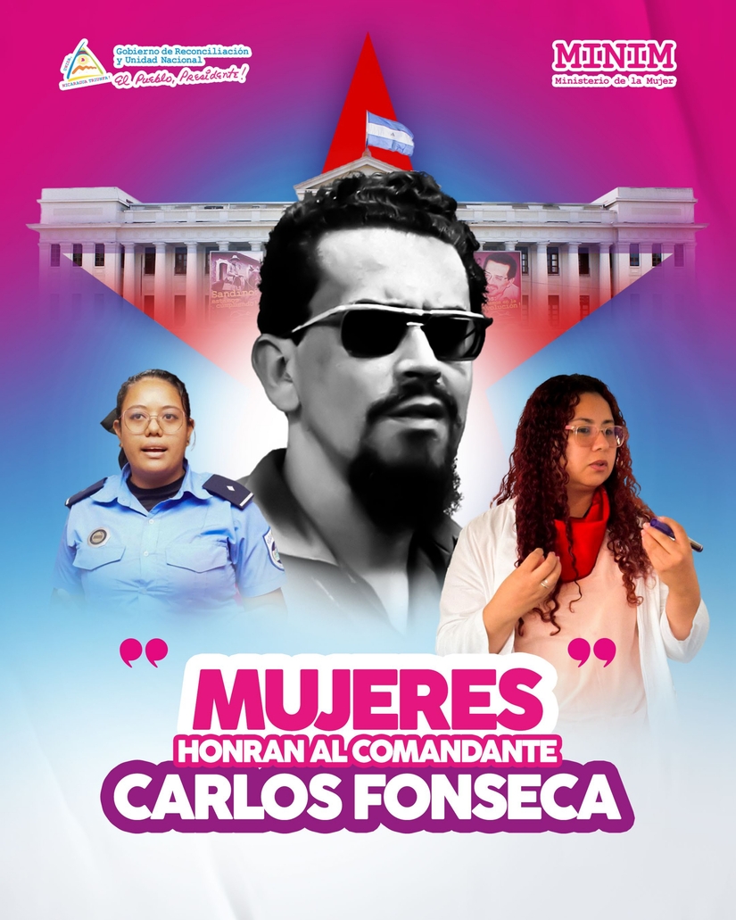 Mujeres nicaragüenses rinden homenaje al Comandante Carlos Fonseca en el aniversario del ...