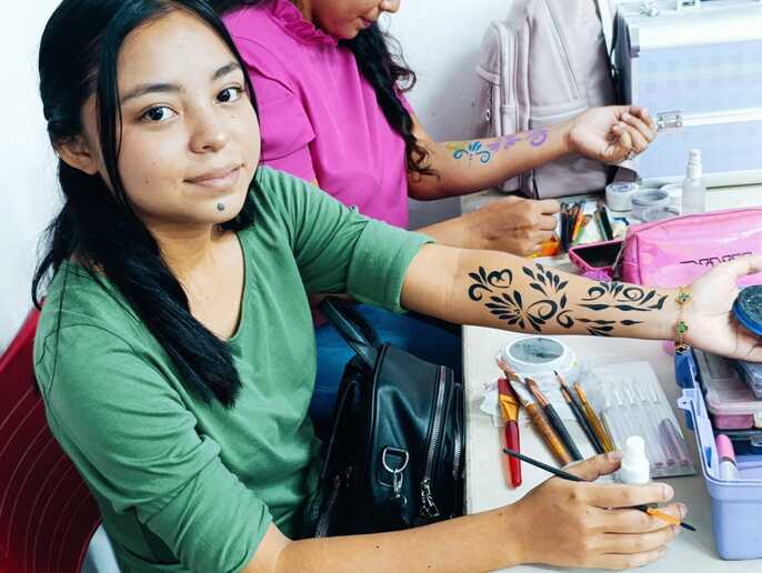 Imparten taller Work Shop Body Paint y Face Painting 2025